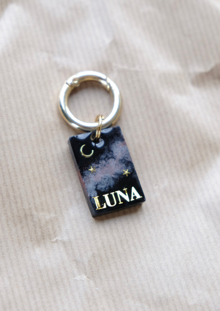 Epoxy name tag "Milky way" – Le Paw